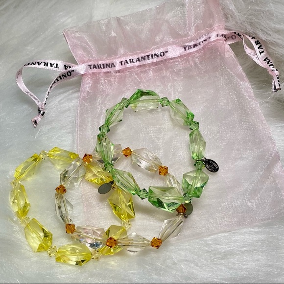 Tarina Tarantino | Jewelry | Tarina Tarantino 3 Lucite Stretch ...